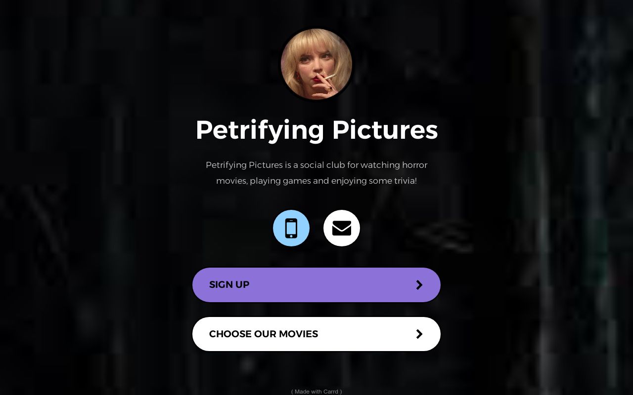 Petrifying Pictures Club Page